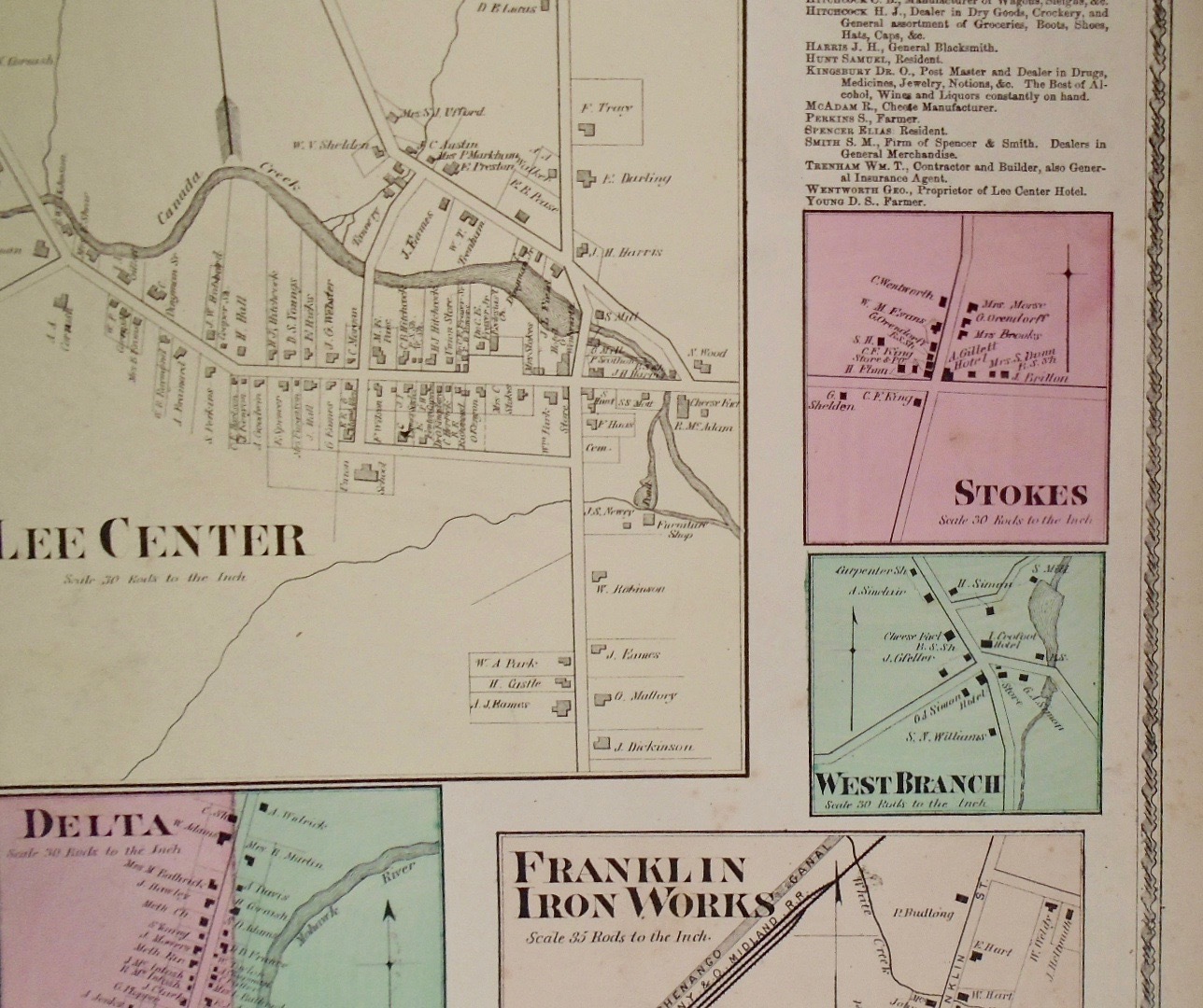 Map Of Lee Center Delta Stokes West Branch And Franklin Iron Works map-of-lee-center-delta-stokes-west-branch-and-franklin-iron-works